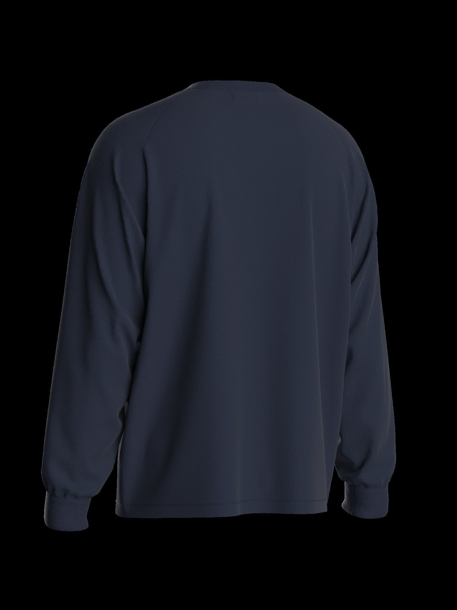 Male raglan longsleeve 3D model animated rigged | CGTrader