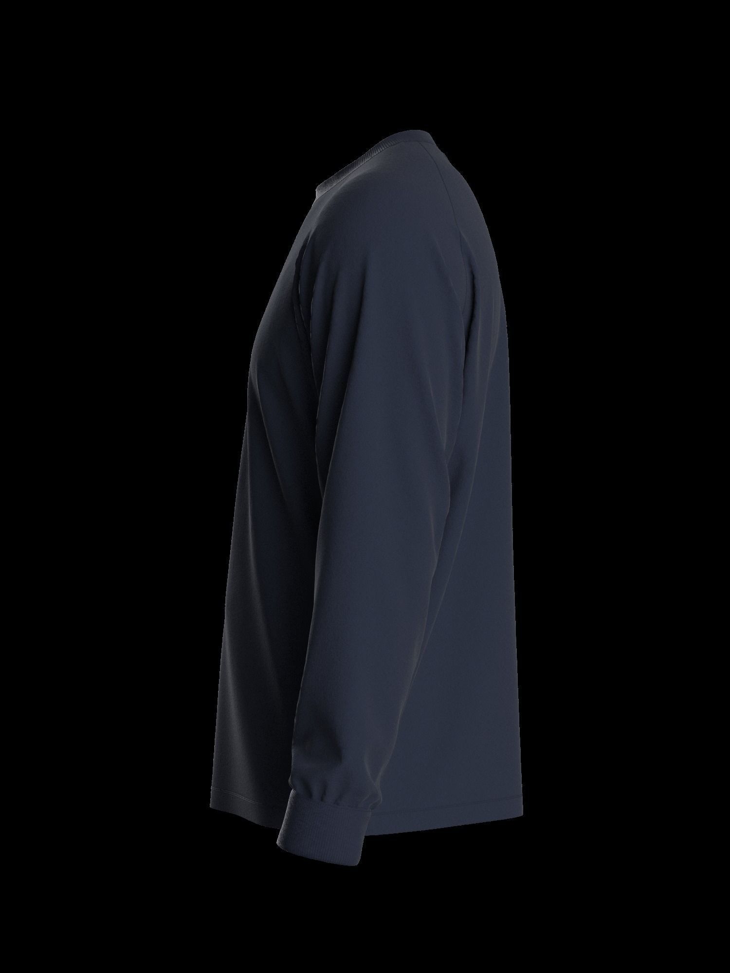 Male raglan longsleeve 3D model animated rigged | CGTrader