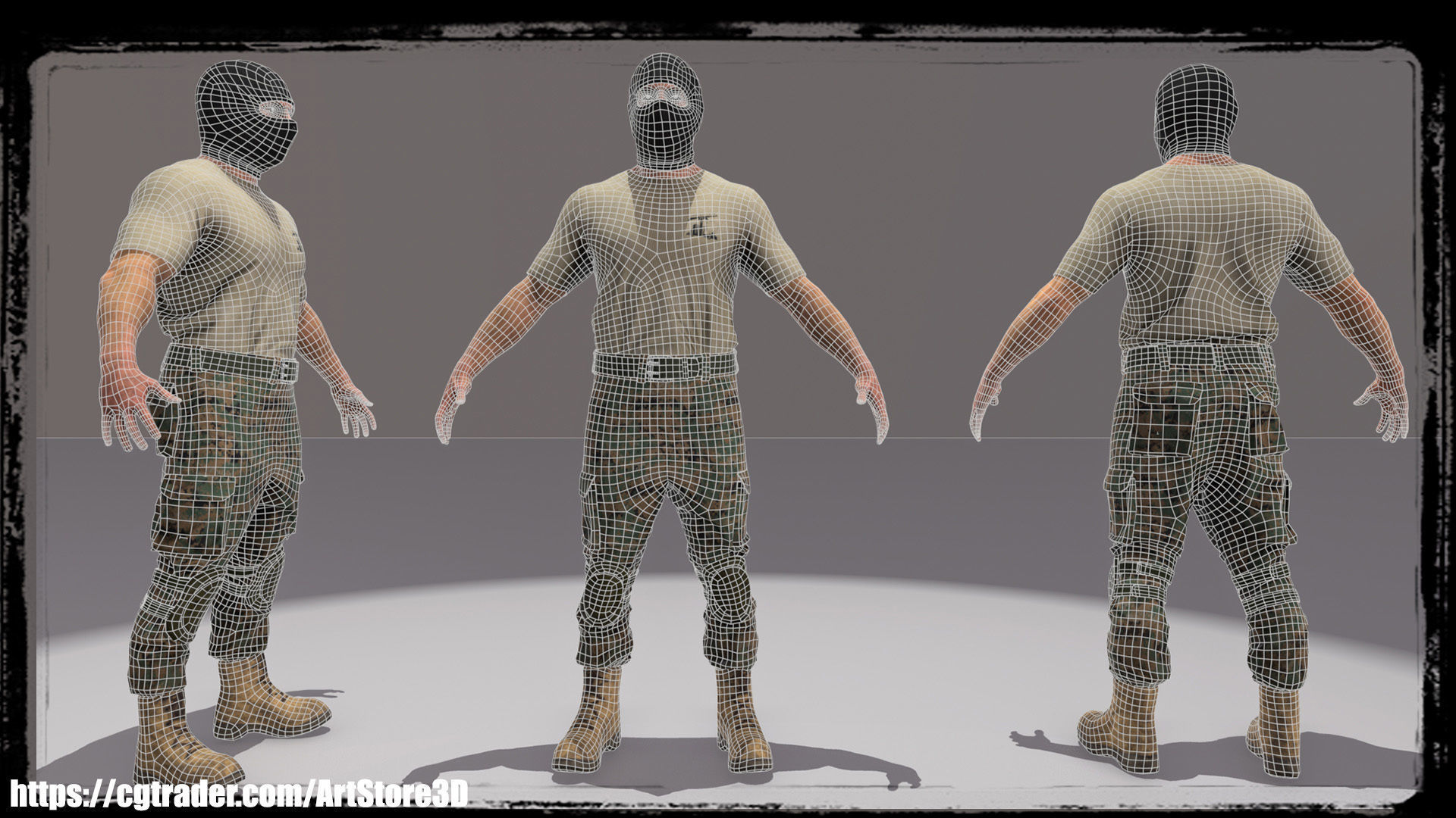 3D model Middle East Terrorist-Hezbollah VR / AR / low-poly | CGTrader