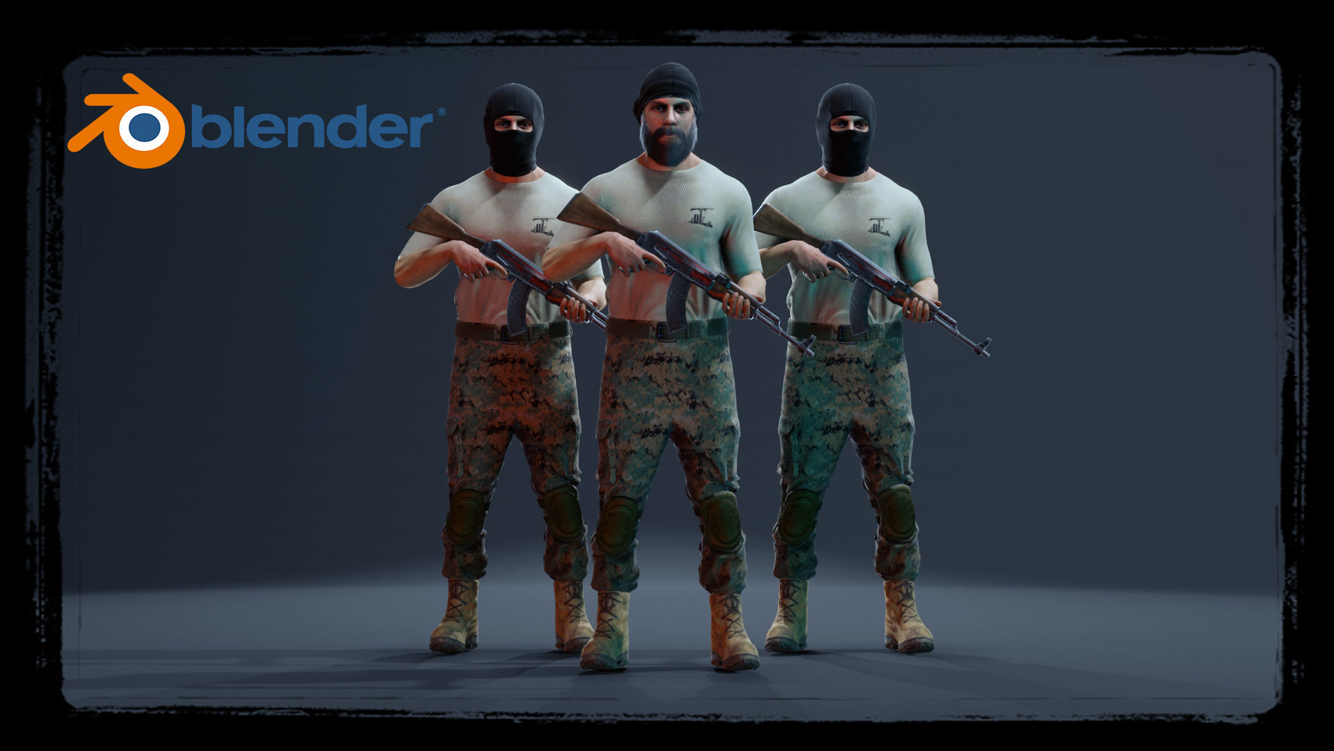 3D model Middle East Terrorist-Hezbollah VR / AR / low-poly | CGTrader