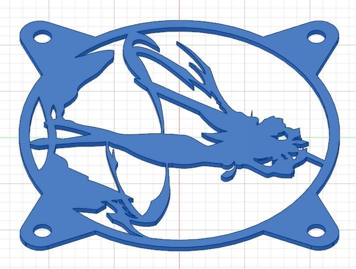 Genshin Impact Eula PC fan cover 3D model 3D printable | CGTrader