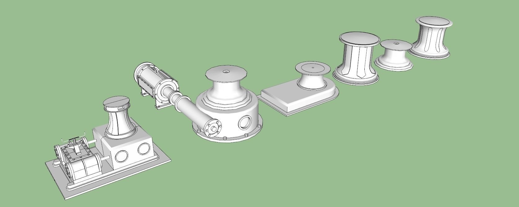 Steam Capstan 3D model | CGTrader