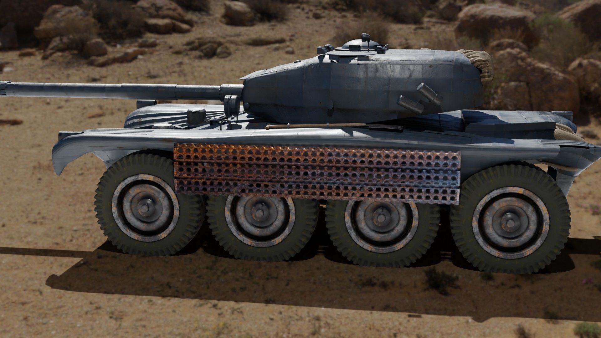 3D model tank panhard EBR LOW POLY VR / AR / low-poly | CGTrader