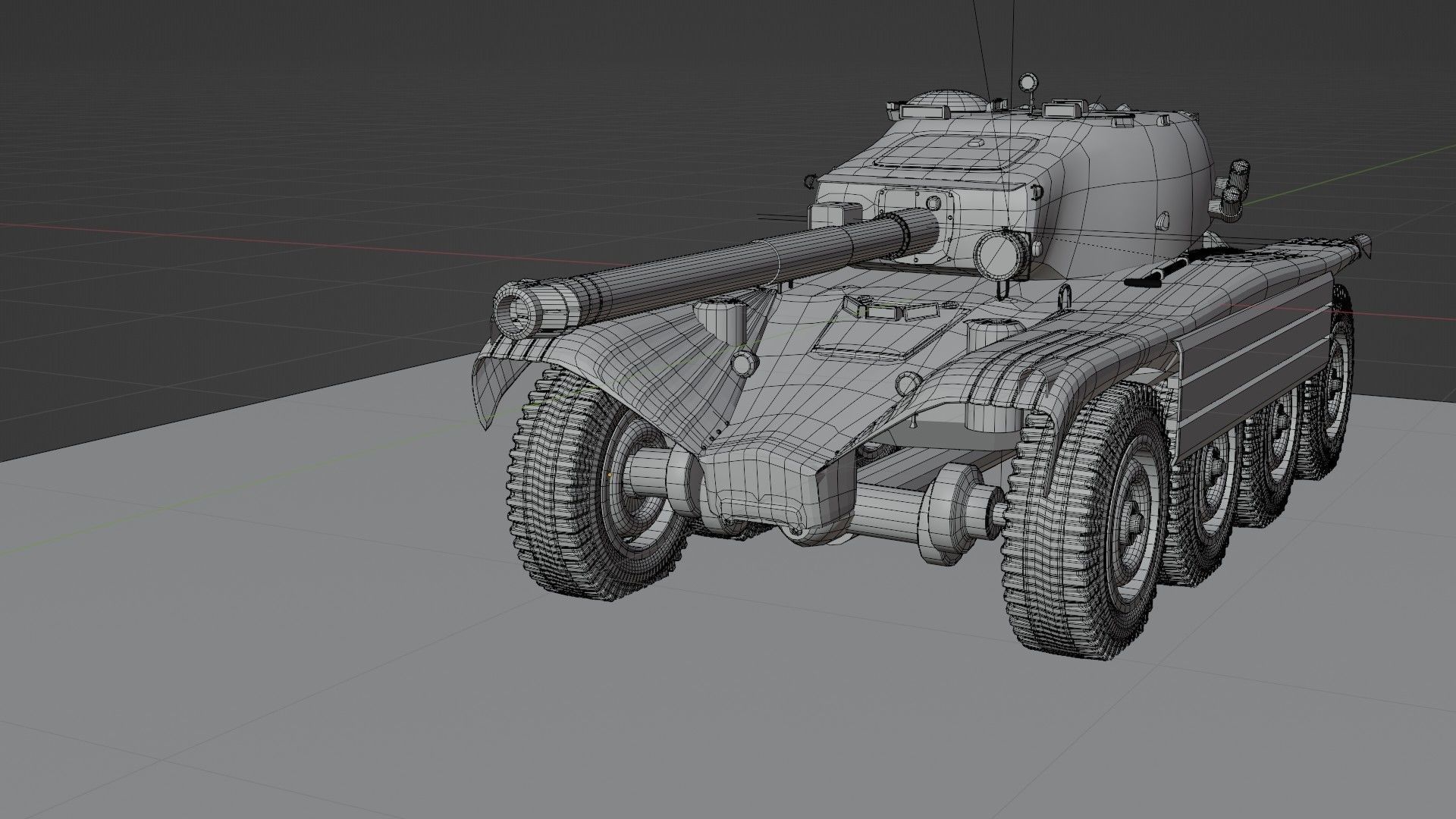 3D model tank panhard EBR LOW POLY VR / AR / low-poly | CGTrader