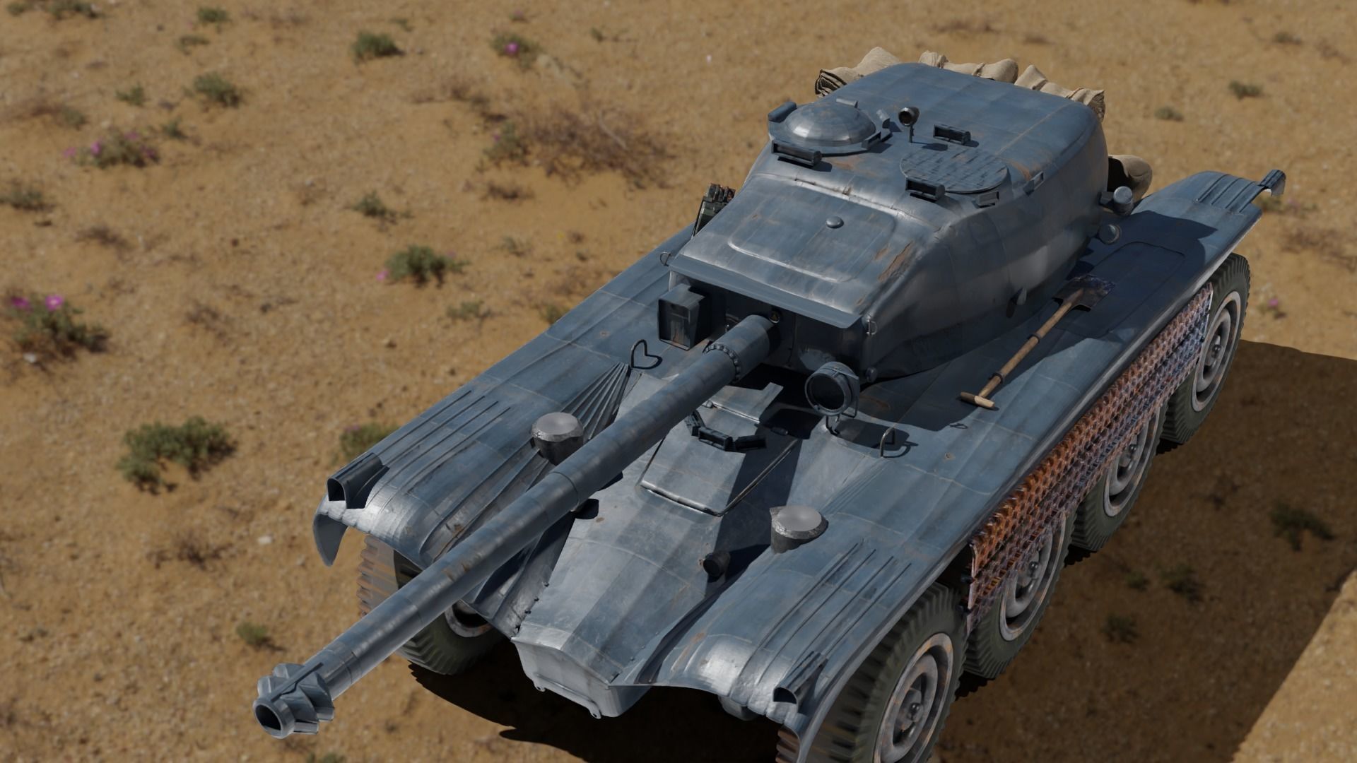 3D model tank panhard EBR LOW POLY VR / AR / low-poly | CGTrader