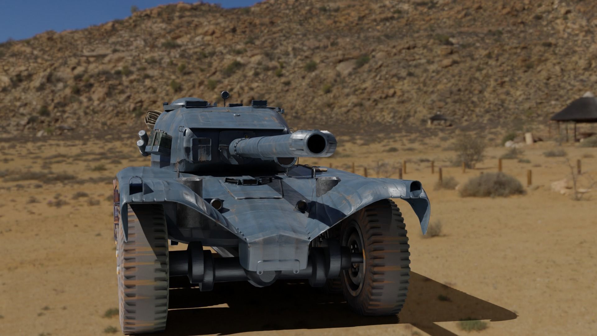 3D model tank panhard EBR LOW POLY VR / AR / low-poly | CGTrader