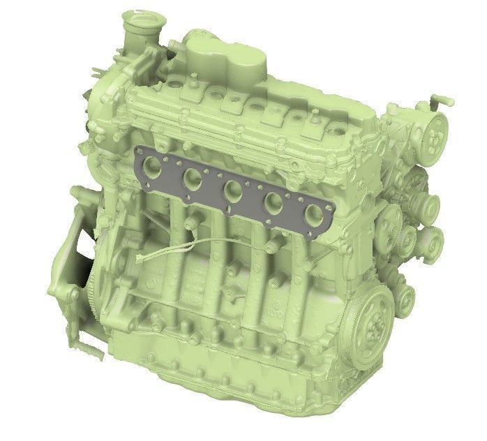 VW 07K Exhaust header Flange 3d model 3D model 3D printable | CGTrader