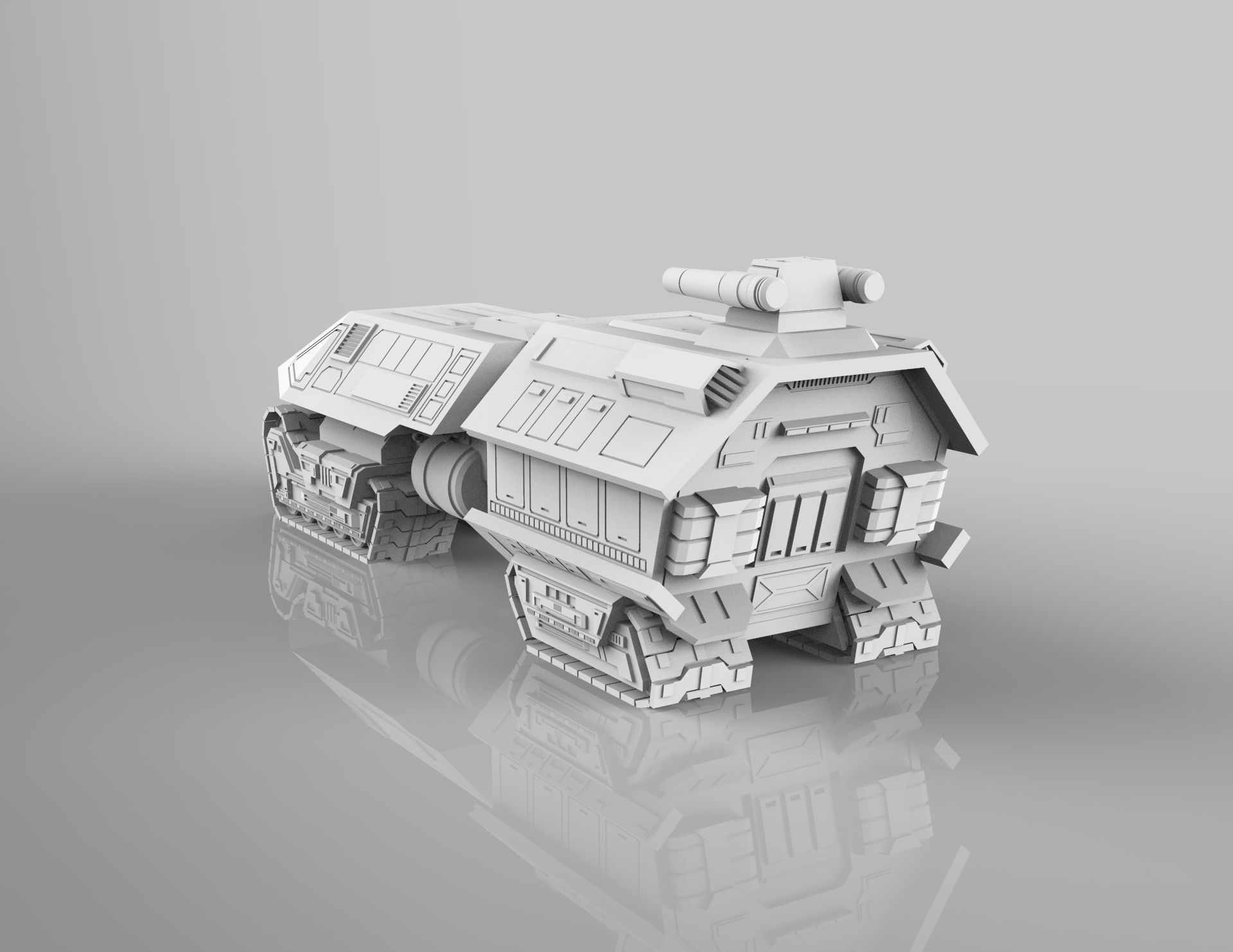 Imperial Siege Tank 3D model 3D printable | CGTrader