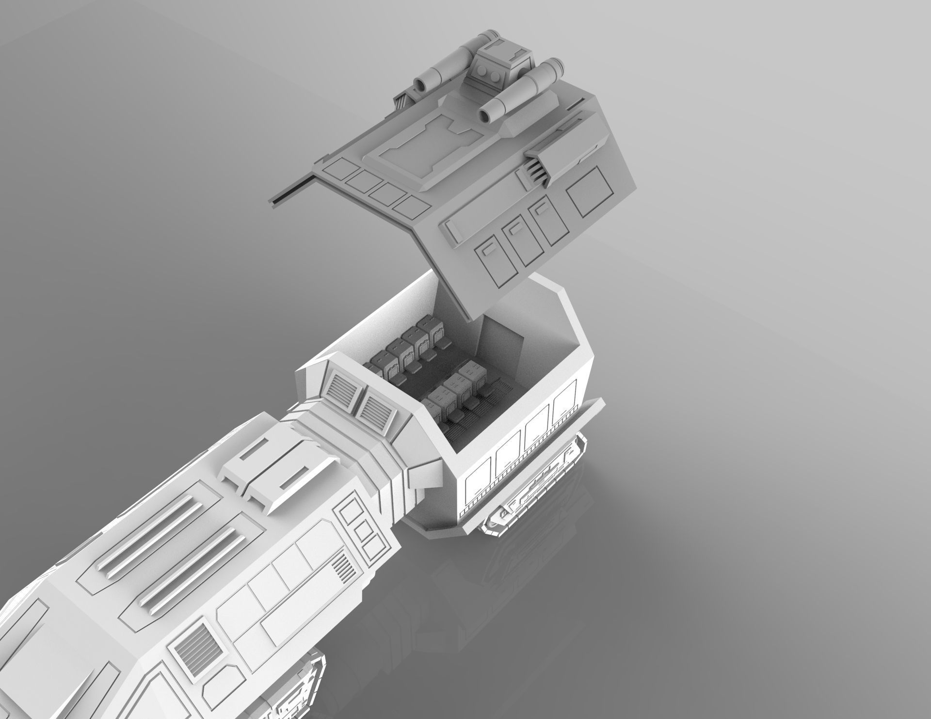 Imperial Siege Tank 3D model 3D printable | CGTrader
