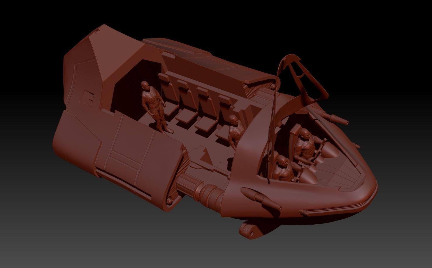 Rebels Phantom 2 Shuttle 3D model 3D printable | CGTrader