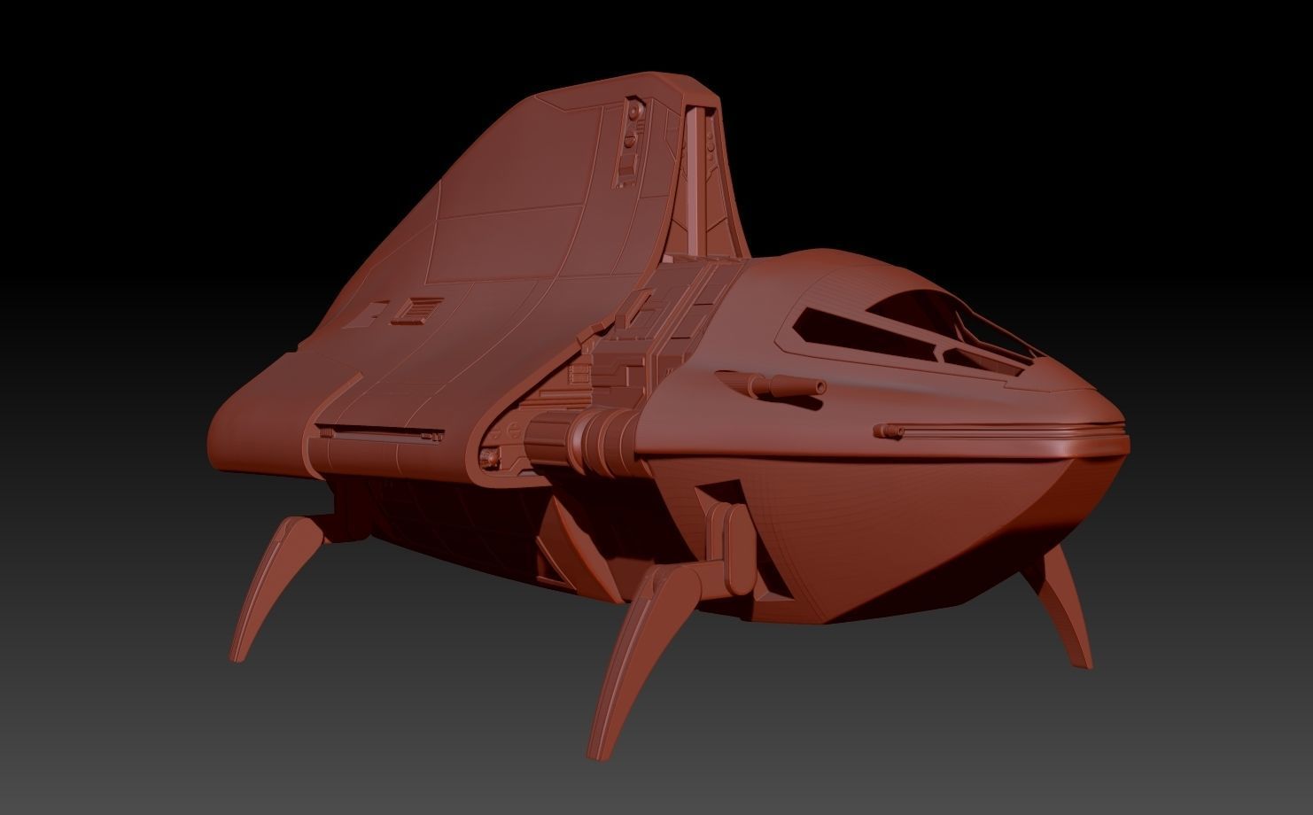 Rebels Phantom 2 Shuttle 3D model 3D printable | CGTrader