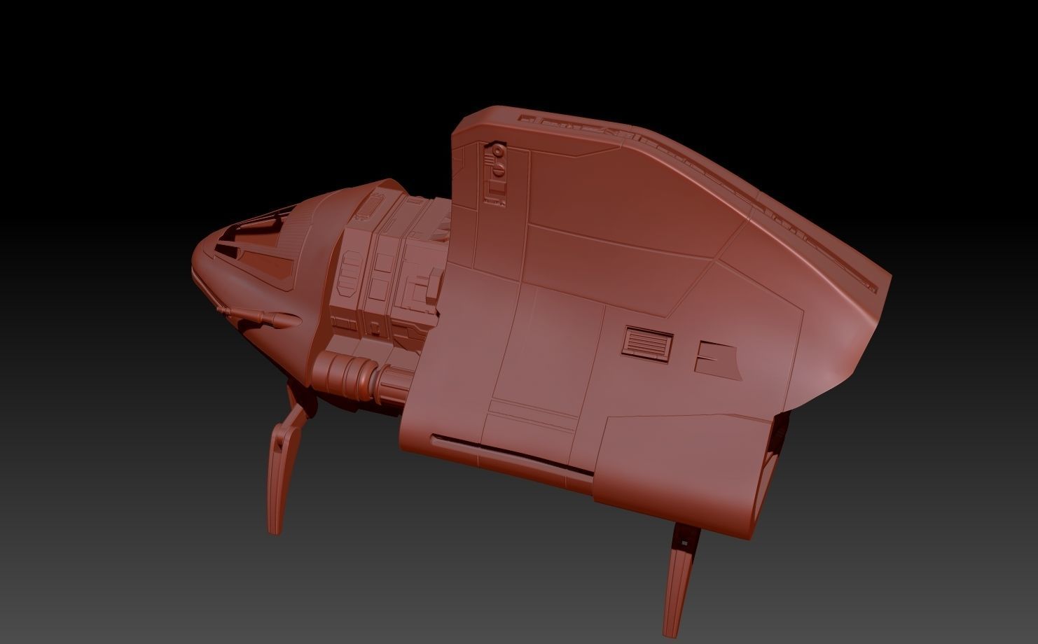Rebels Phantom 2 Shuttle 3D model 3D printable | CGTrader