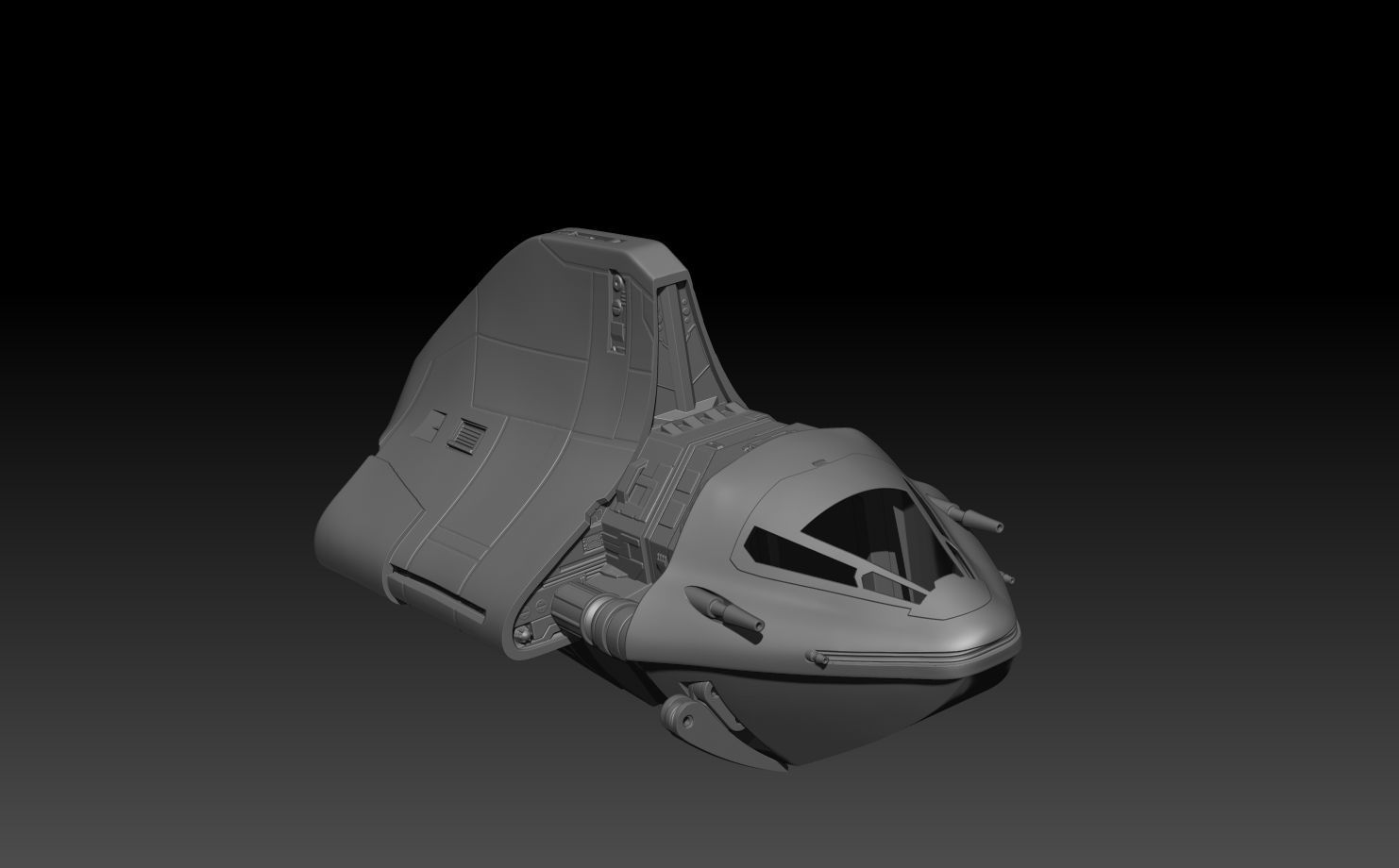 Rebels Phantom 2 Shuttle 3D model 3D printable | CGTrader