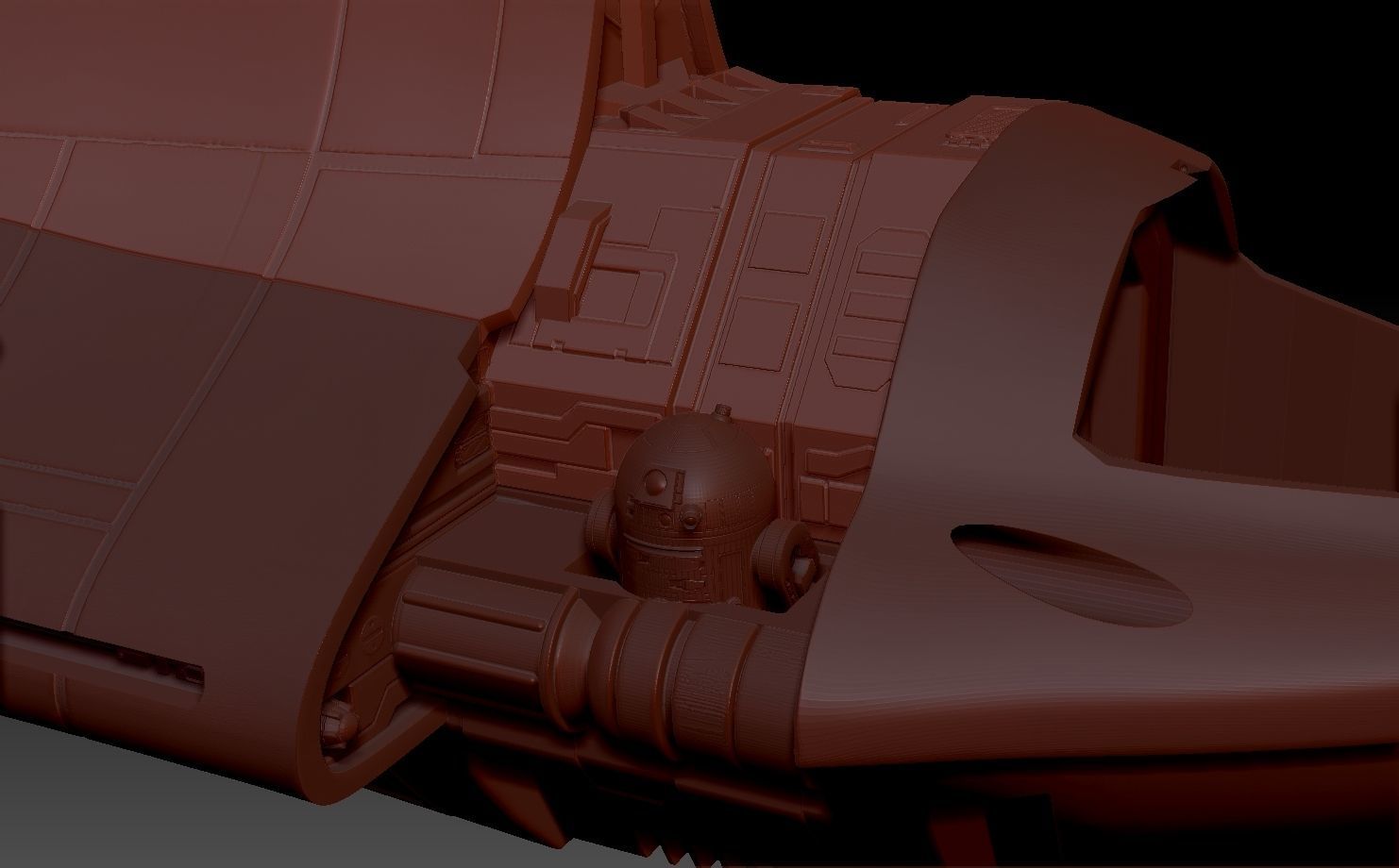 Rebels Phantom 2 Shuttle 3D model 3D printable | CGTrader