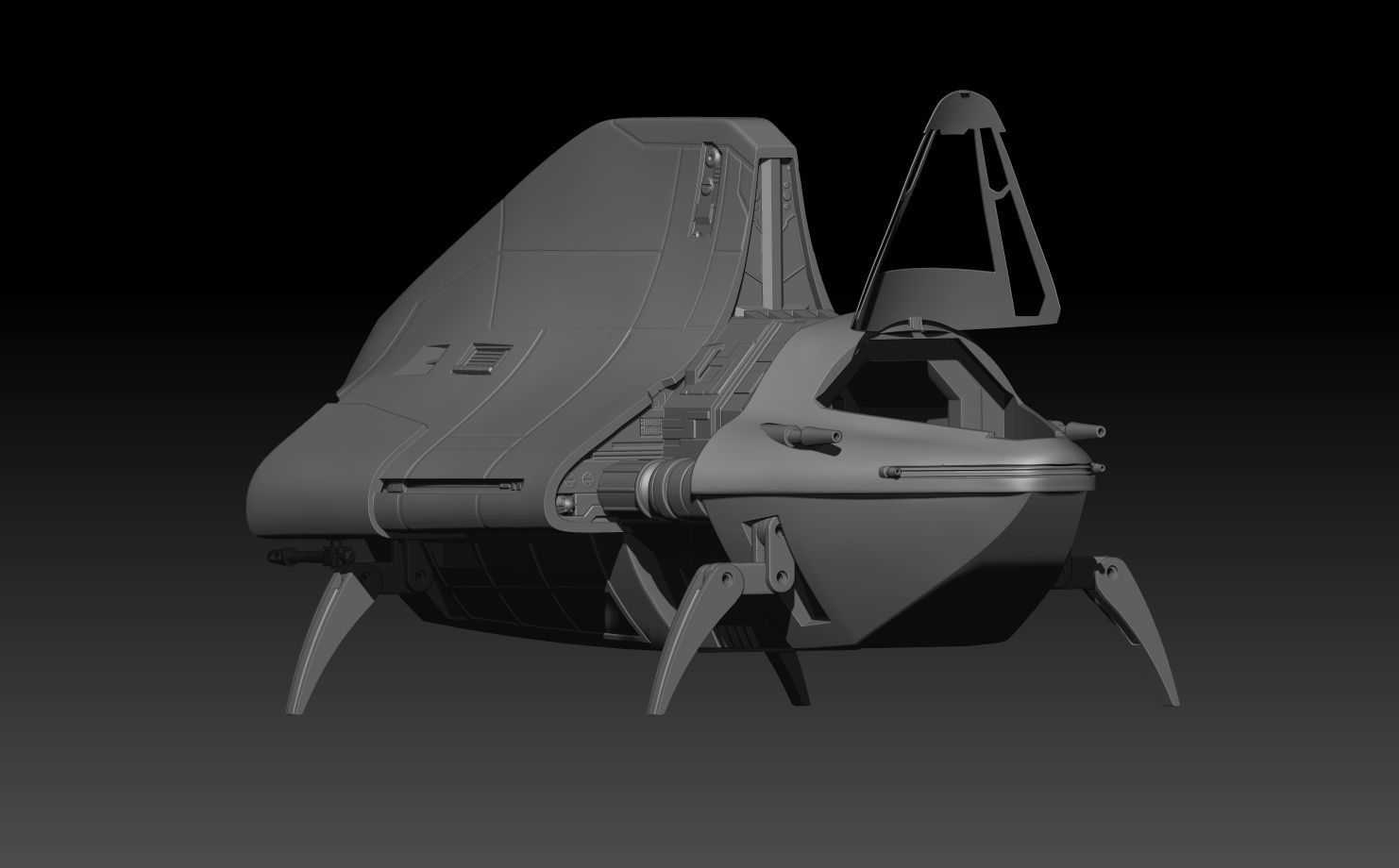 Rebels Phantom 2 Shuttle 3D model 3D printable | CGTrader