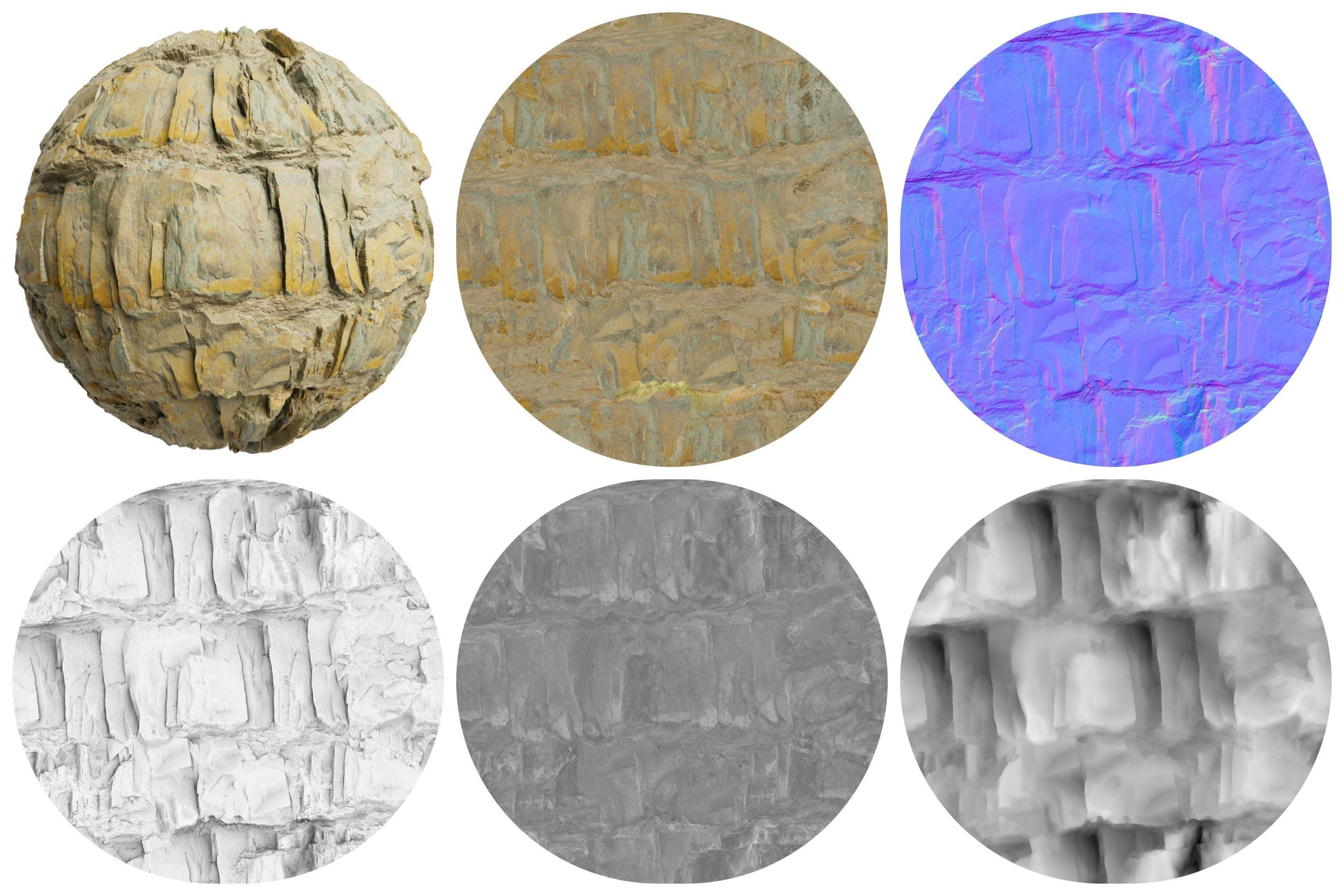 Pack 6 Gravel Stone Realistic PBR 4K Texture | CGTrader