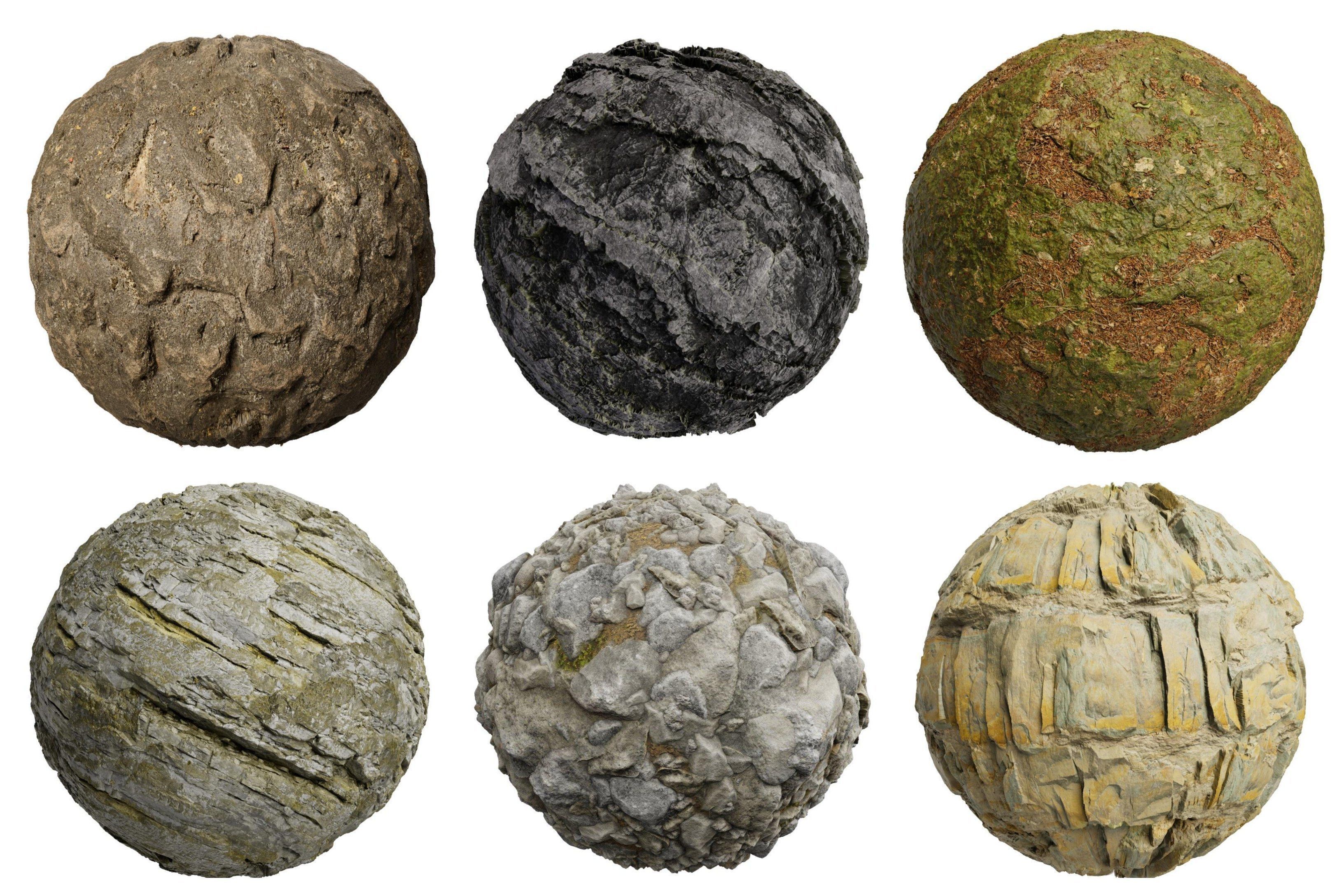 Pack 12 Gravel Stone Rock Realistic PBR 4K Texture | CGTrader
