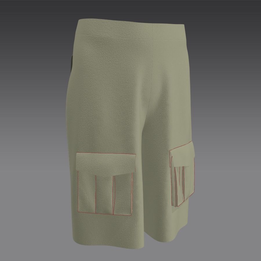 Cargo Short MD free 3D model | CGTrader