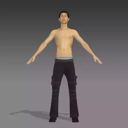 Long Cargo Pants MD free 3D model | CGTrader