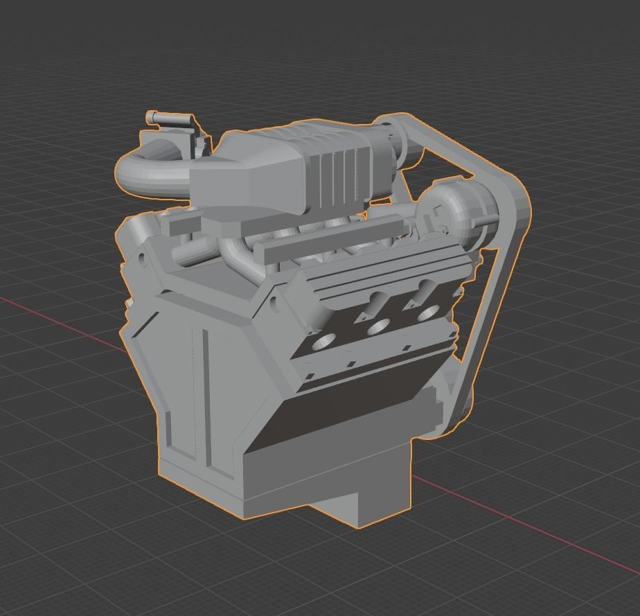 L67 Style Supercarged V6 Engine 3D model 3D printable | CGTrader