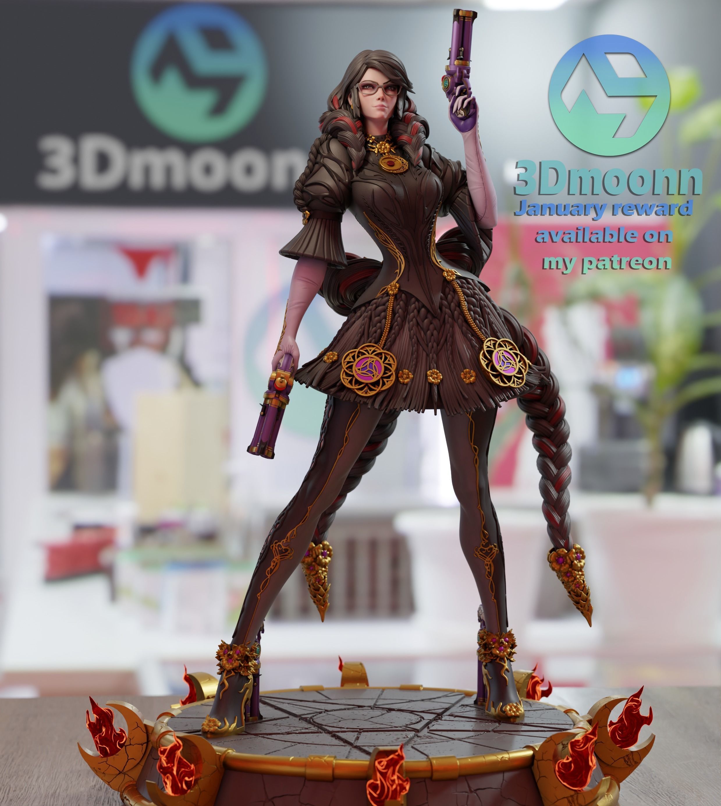 bayonetta 3D model 3D printable | CGTrader