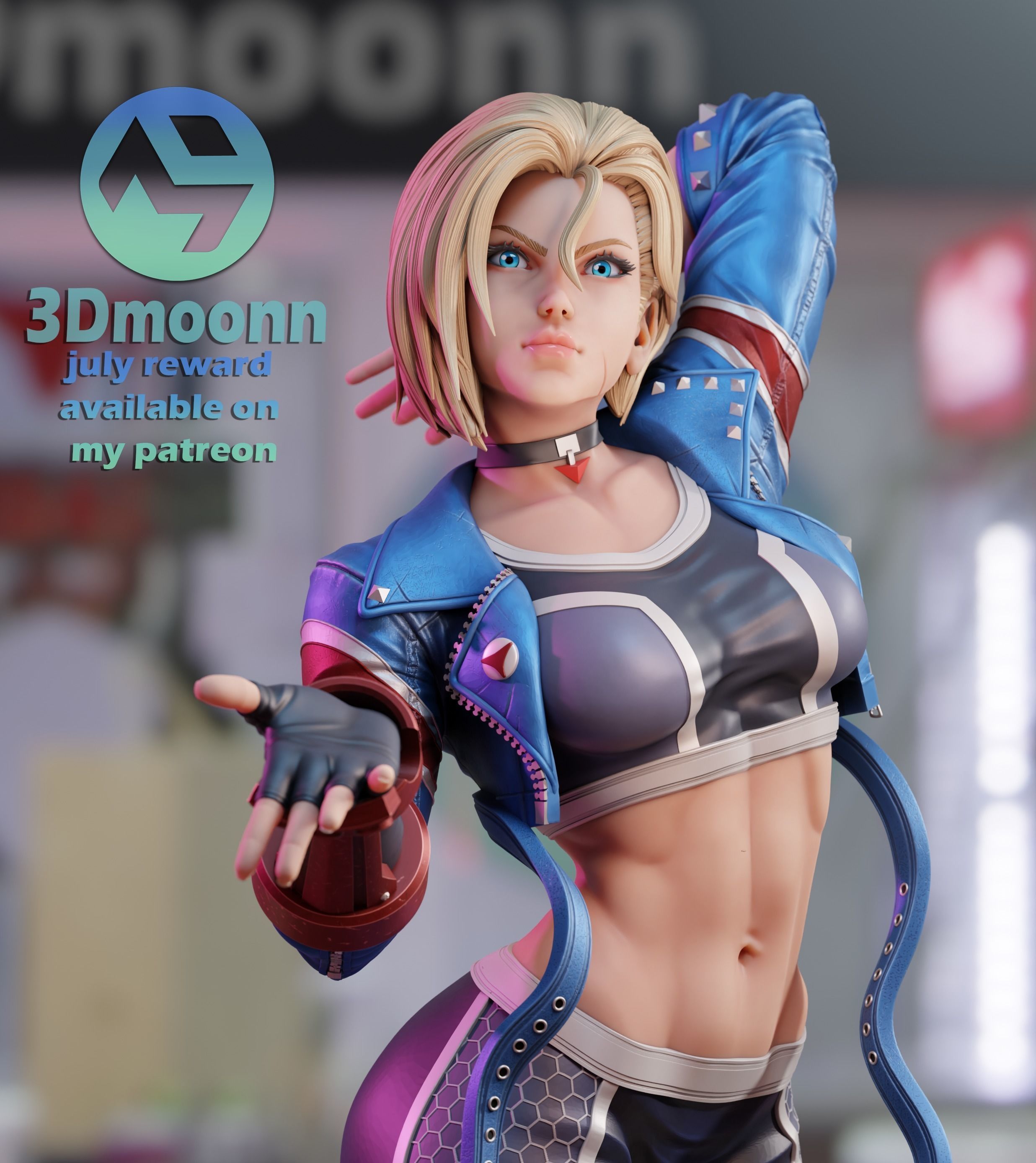 cammy street fighter 3D model 3D printable | CGTrader