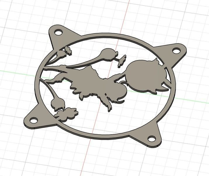 Genshin Impact Klee PC fan cover 3D model 3D printable | CGTrader
