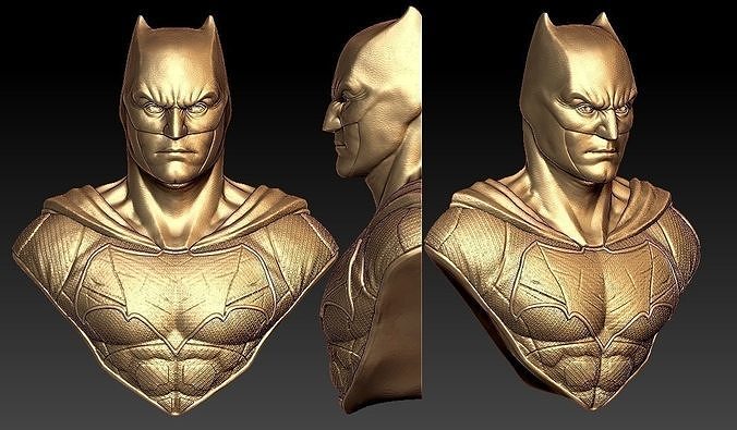 Batman Bust 3D model 3D printable | CGTrader