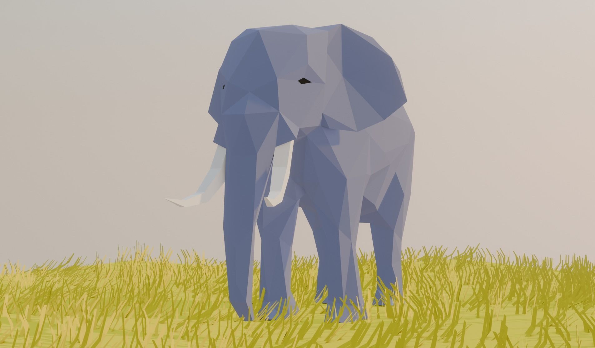 Elephant Low-Poly free 3D model | CGTrader