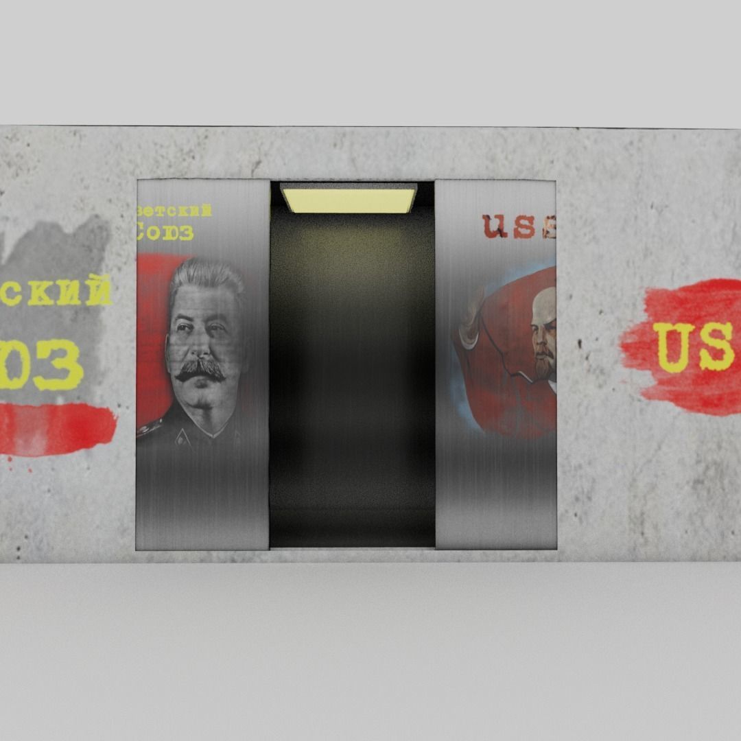 3D model Soviet Union elevator VR / AR / low-poly animated | CGTrader