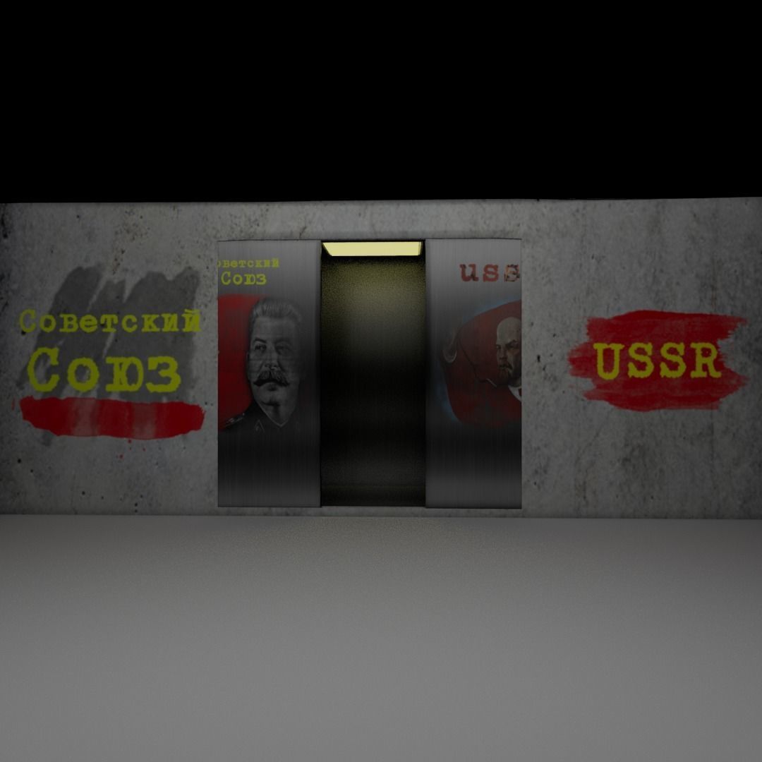 3D model Soviet Union elevator VR / AR / low-poly animated | CGTrader