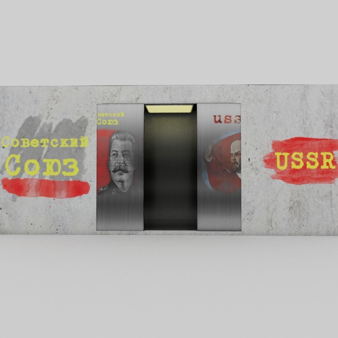 3D model Soviet Union elevator VR / AR / low-poly animated | CGTrader