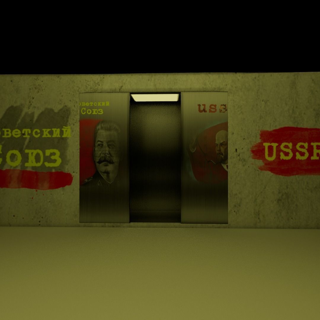 3D model Soviet Union elevator VR / AR / low-poly animated | CGTrader