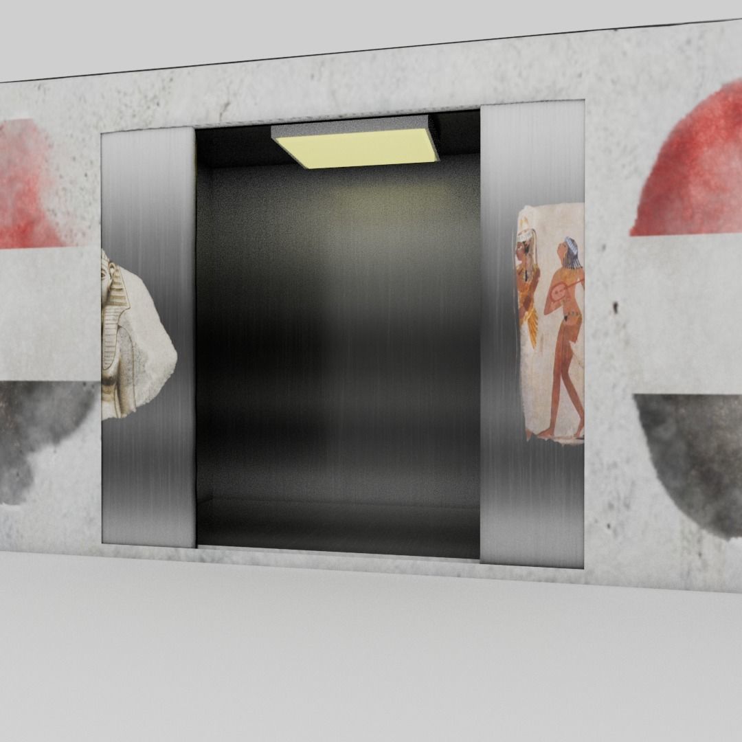 3D model Egyptian elevator VR / AR / low-poly animated | CGTrader