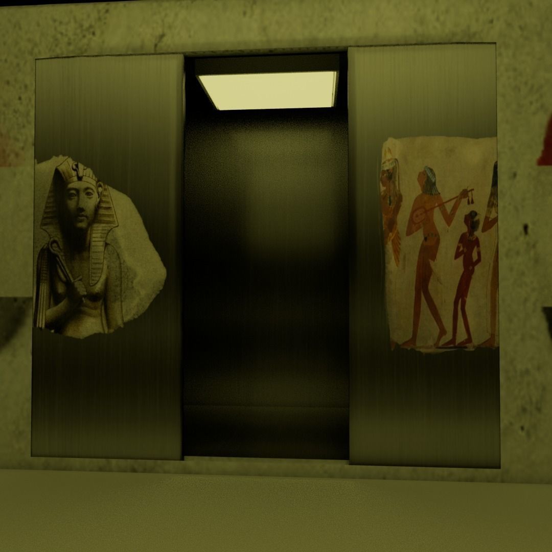 3D model Egyptian elevator VR / AR / low-poly animated | CGTrader