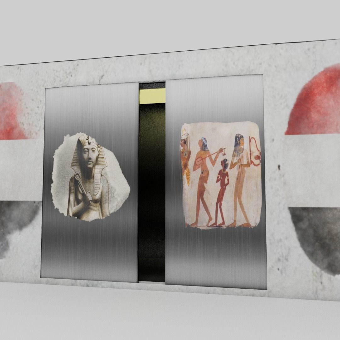 3D model Egyptian elevator VR / AR / low-poly animated | CGTrader