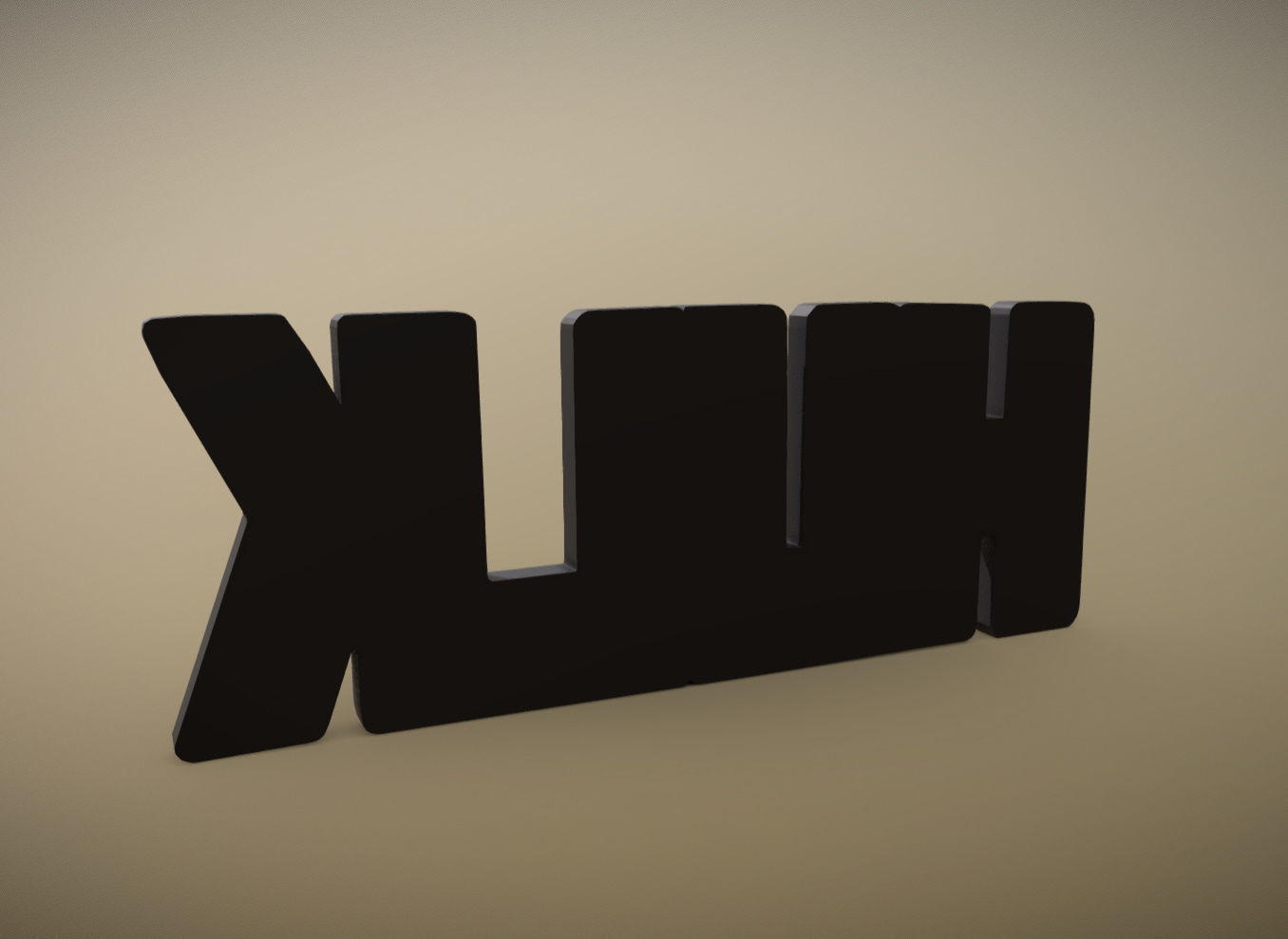 HULK LOGO 3D model 3D printable | CGTrader