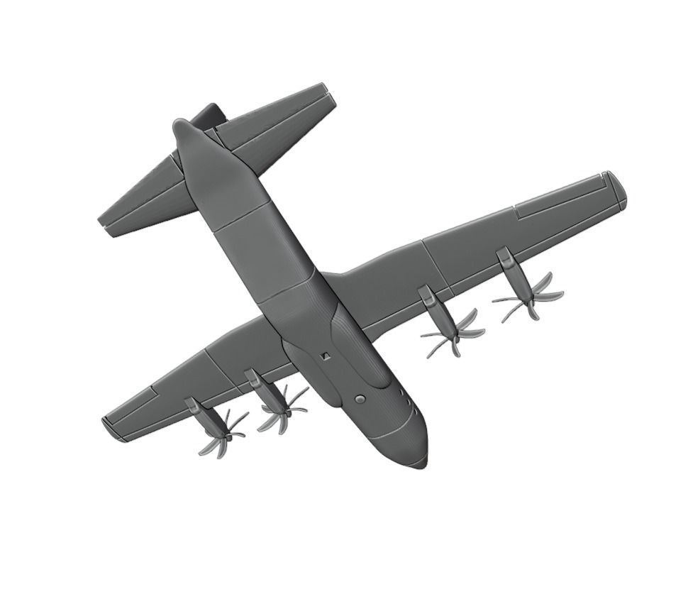 Lockheed Martin C-130J Super Hercules 3D model 3D printable | CGTrader