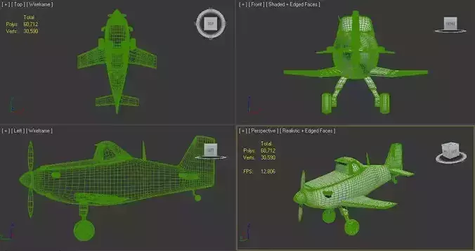 Aircraft plane in stages of construction 3D model | CGTrader