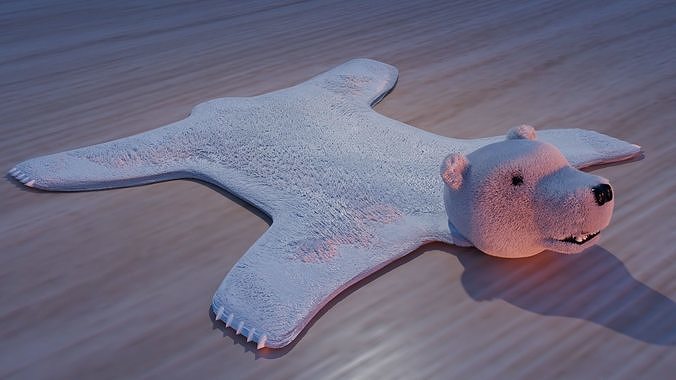 Bear carpet 3D model | CGTrader