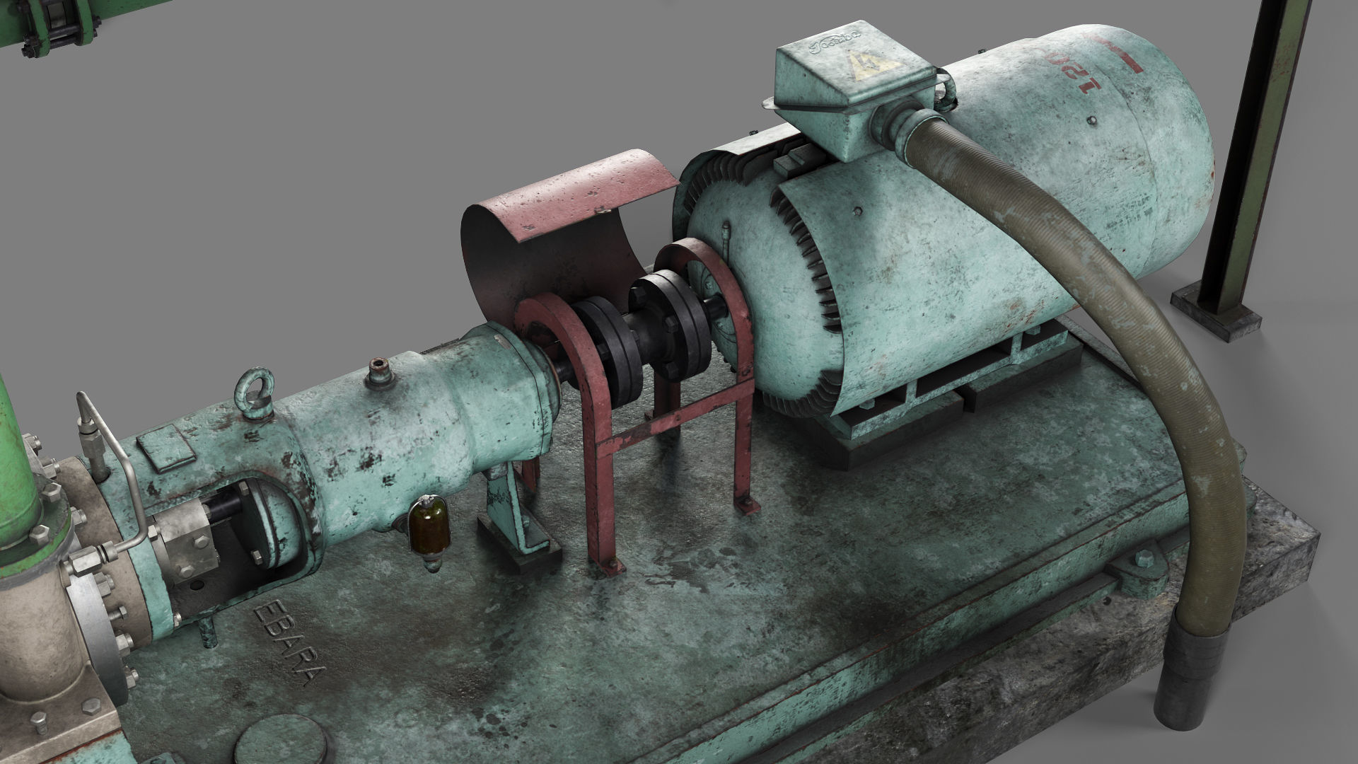 Centrifugal pump room 3D model | CGTrader