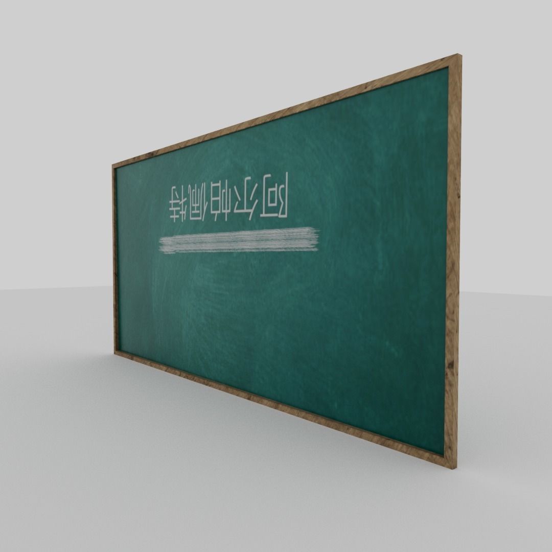 3D model Chinese school board VR / AR / low-poly | CGTrader
