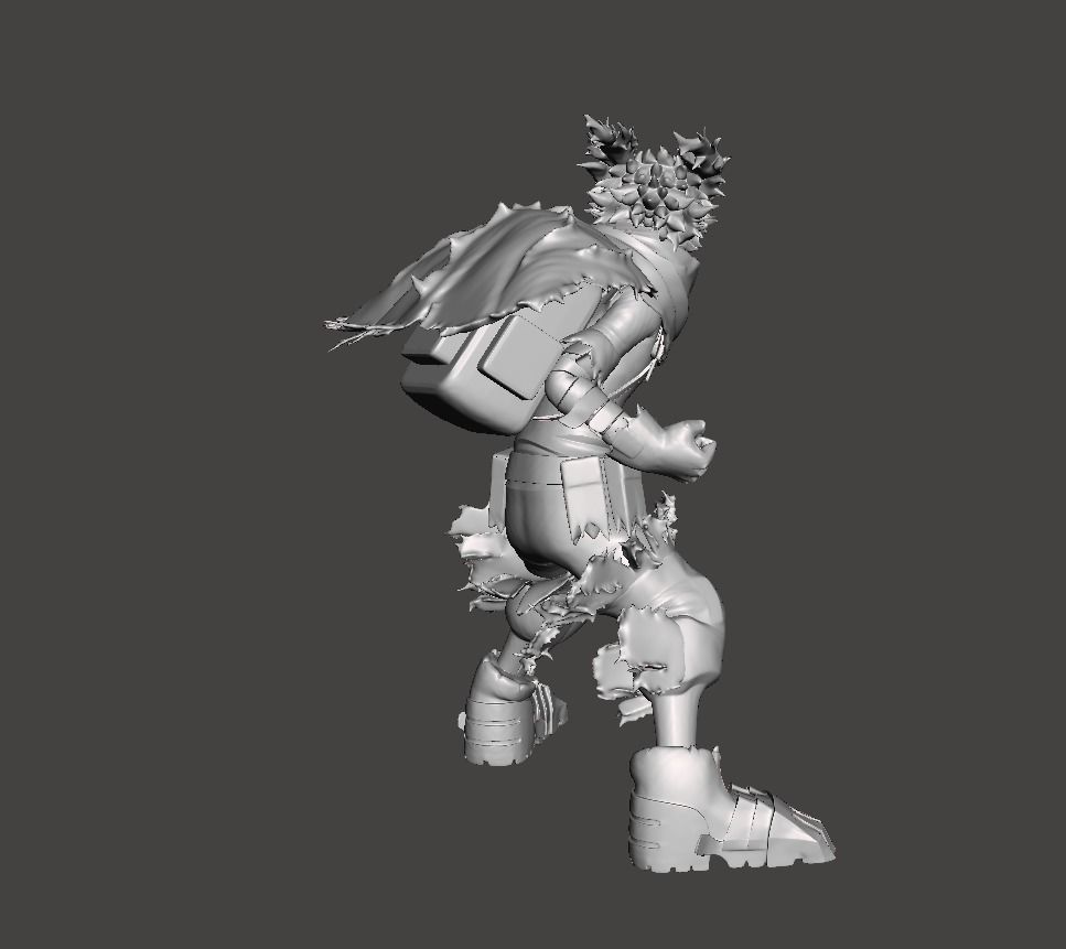 Izuku Midoriya with mask 3D Model 3D model 3D printable | CGTrader