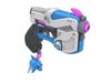 DVa Blaster Waveracer Skin - Overwatch - STL and CAD Commercial 3D ...