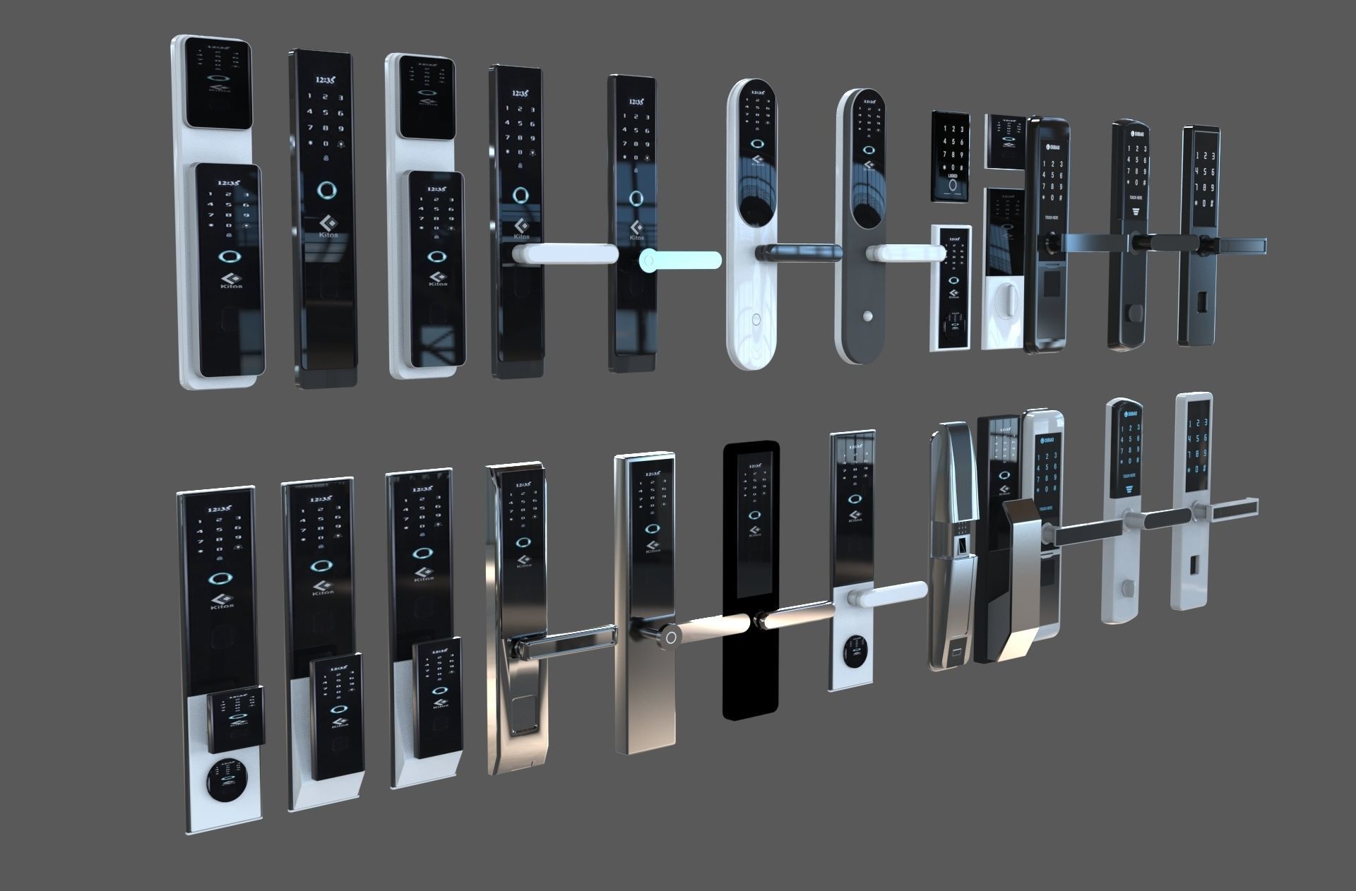 Electronic door lock digital system 3d model 3D model | CGTrader