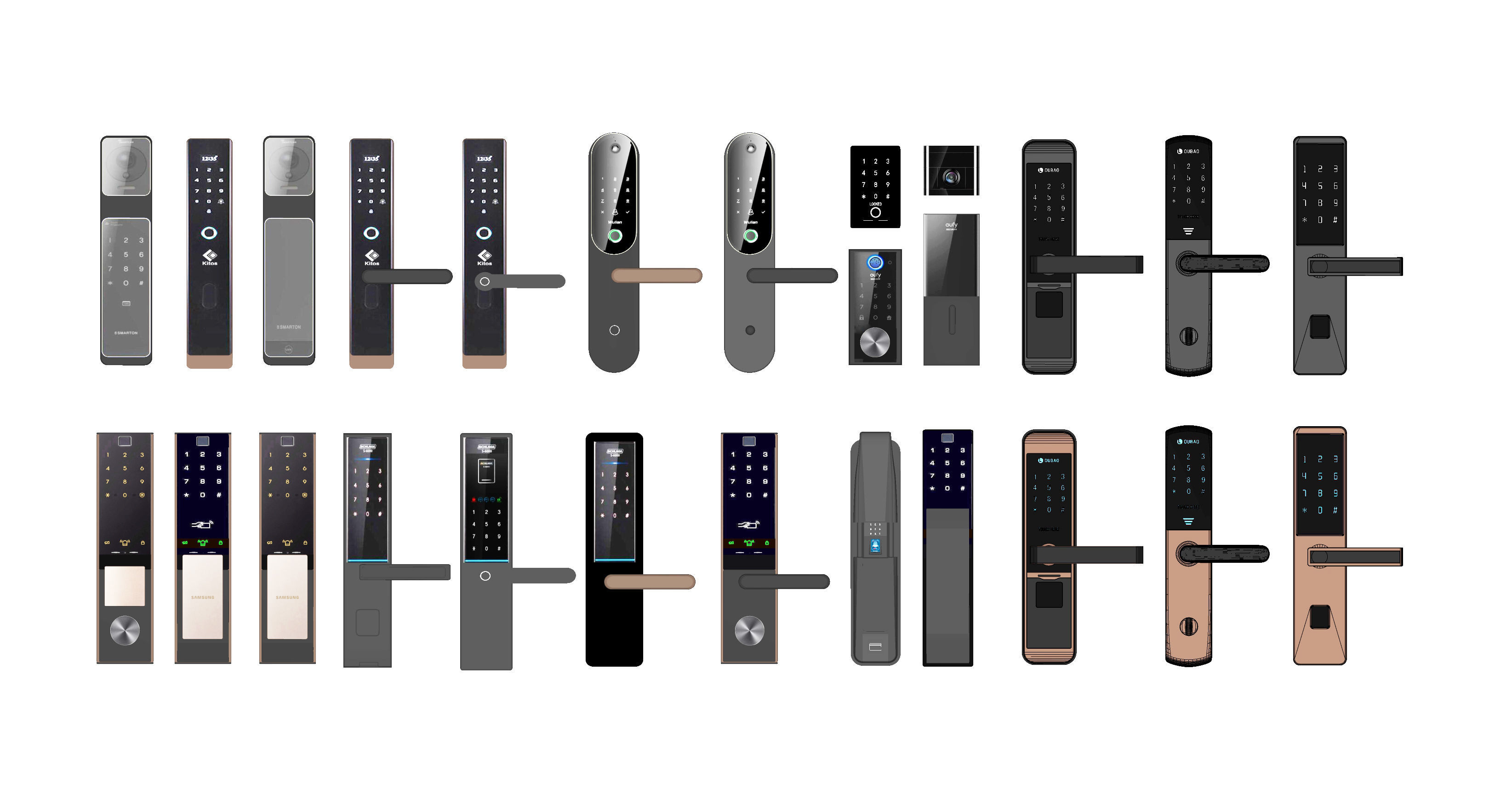Electronic door lock digital system 3d model 3D model | CGTrader