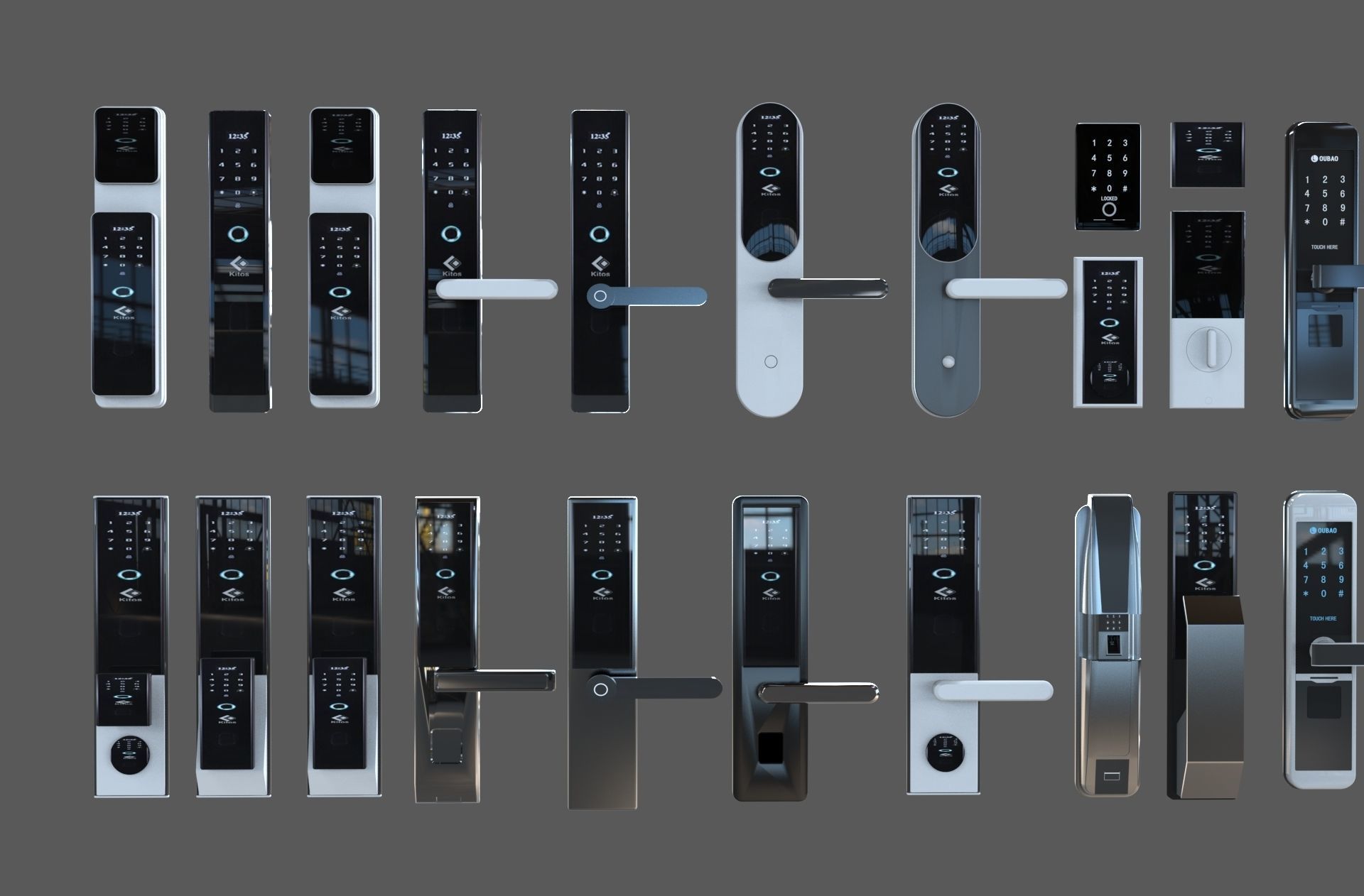 Electronic door lock digital system 3d model 3D model | CGTrader