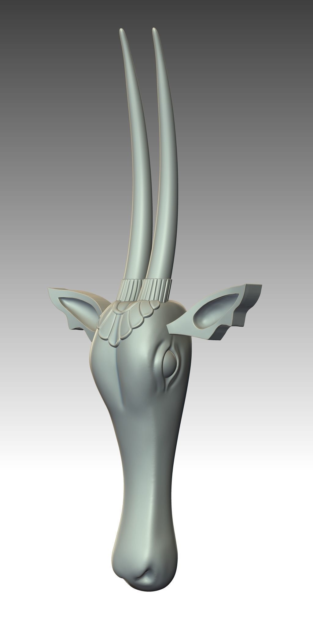 Cow Head-Wood carving 3D model 3D printable | CGTrader