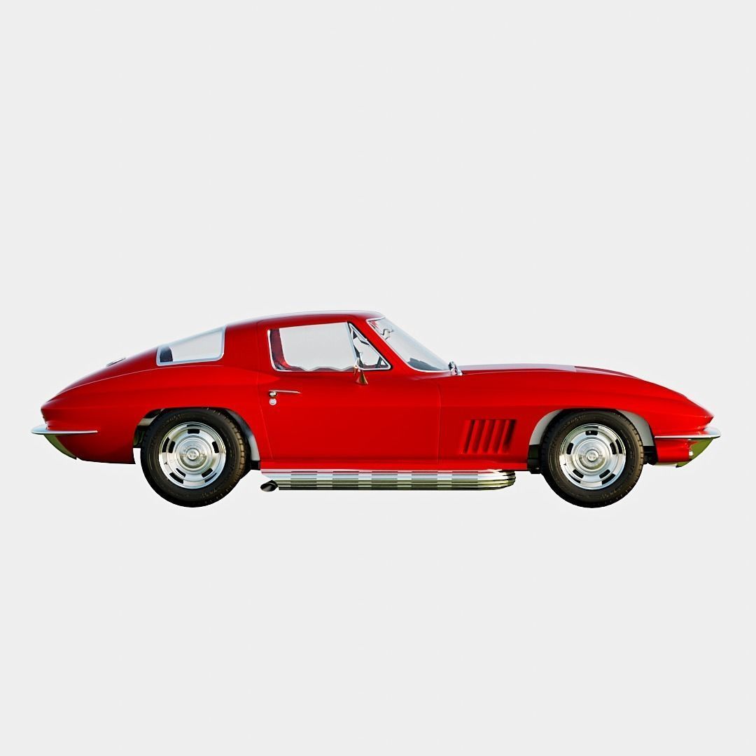 3D model Chevrolet Corvette C2 Stingray 1967 VR / AR / low-poly | CGTrader