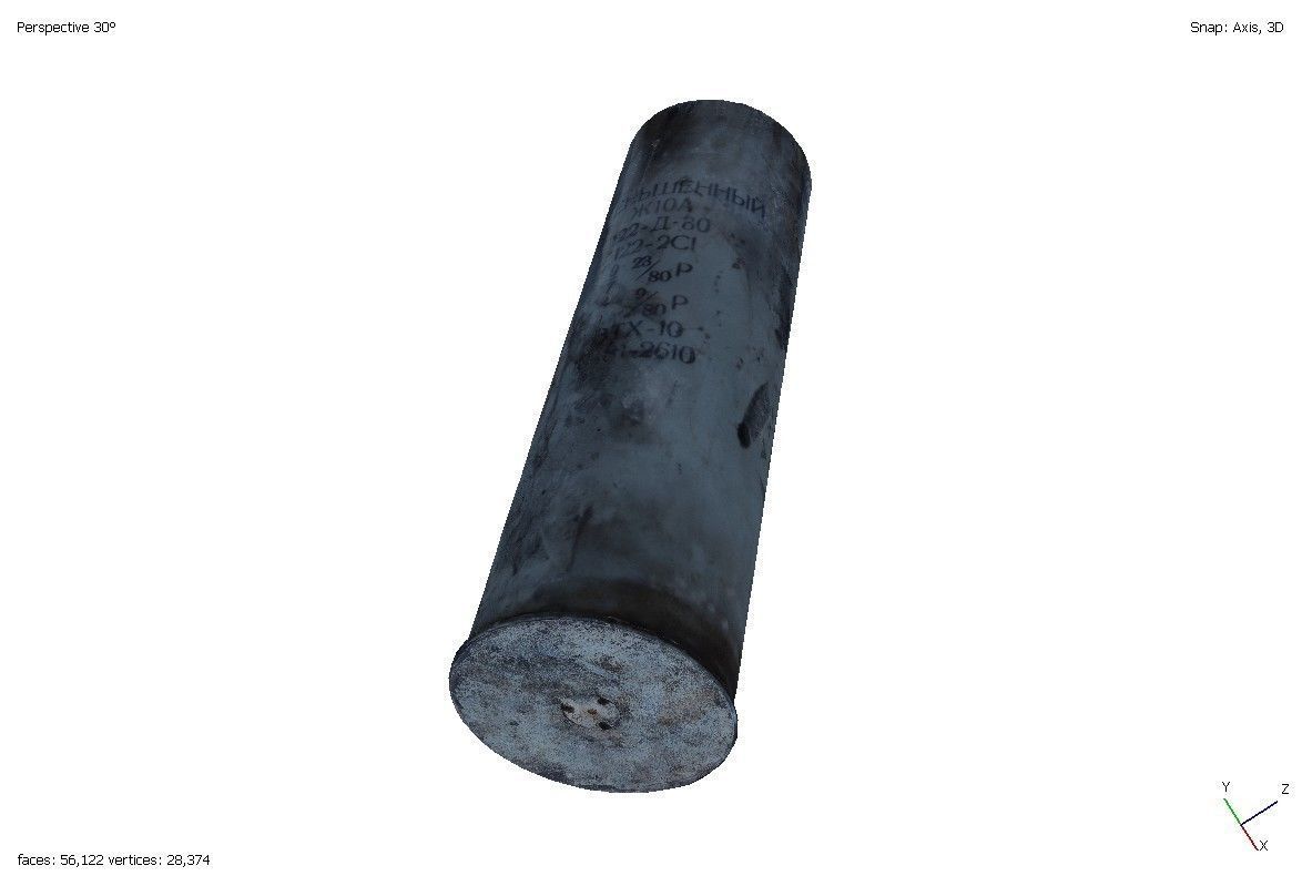 Artillery shell 122mm for howitzer D30 3D model | CGTrader